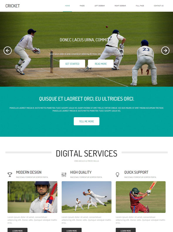 Cricket HTML Template Cricket Website Templates DreamTemplate