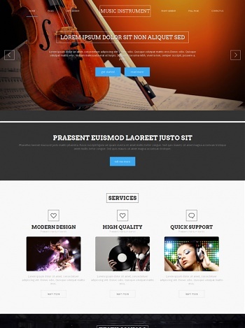 Music - Website Templates - DreamTemplate