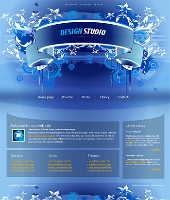 Vector & Cartoons - Website Templates - DreamTemplate