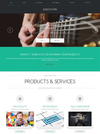 Education & Kids - Website Templates - DreamTemplate