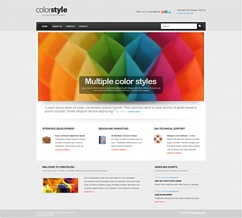3D CUBER - CSS Templates - DreamTemplate