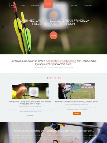 Archery - Sports - Website Templates - DreamTemplate