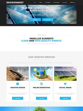 Environmental - Website Templates - DreamTemplate