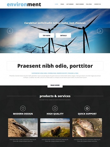 Environmental - Website Templates - DreamTemplate