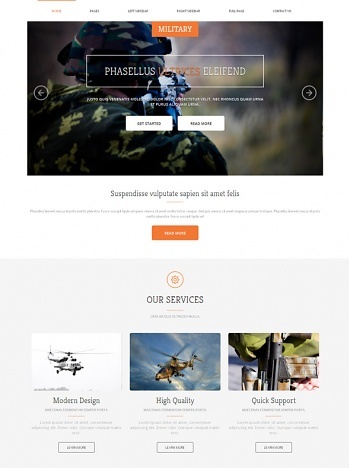 Military - Website Templates - DreamTemplate