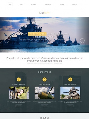 Military - Website Templates - DreamTemplate