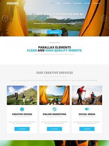 Hiking - Website Templates - DreamTemplate
