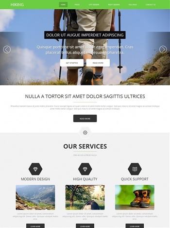 Hiking - Website Templates - DreamTemplate