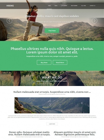 Hiking - Website Templates - DreamTemplate