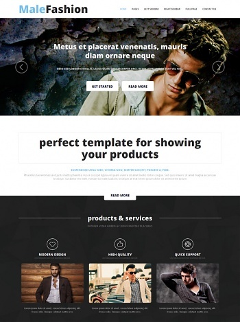 Male Fashion - Website Templates - DreamTemplate
