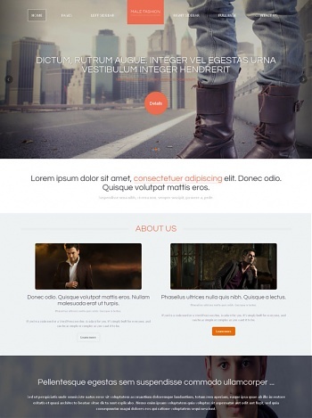 Male Fashion - Website Templates - DreamTemplate