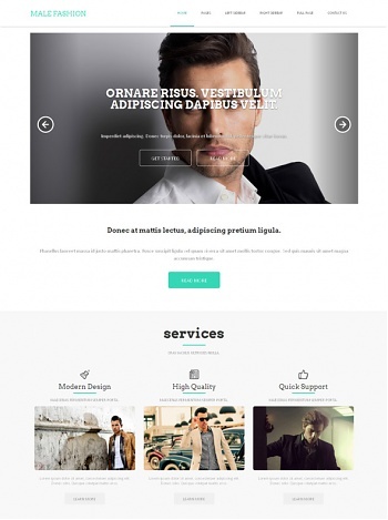 Male Fashion - Website Templates - DreamTemplate