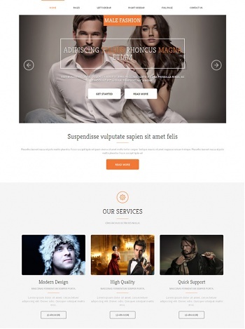 Male Fashion - Website Templates - DreamTemplate