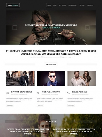 Male Fashion - Website Templates - DreamTemplate