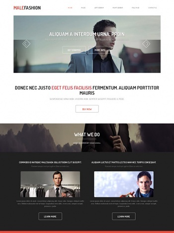 Male Fashion - Website Templates - DreamTemplate
