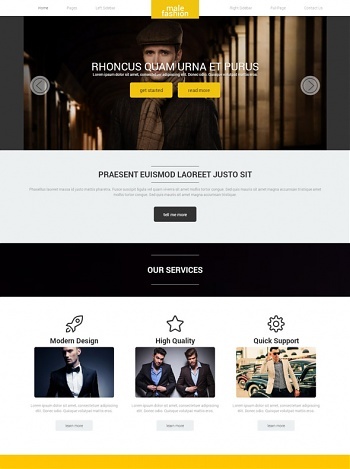 Male Fashion - Website Templates - DreamTemplate