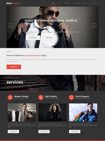 Male Fashion - Website Templates - DreamTemplate