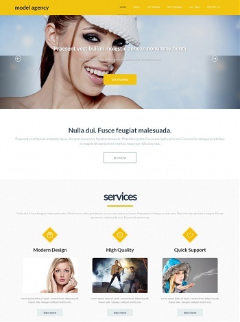 Model Agency - Website Templates - DreamTemplate