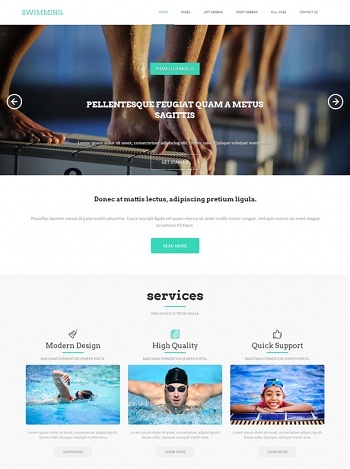 Swimming - Website Templates - DreamTemplate