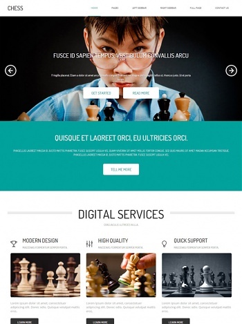 Chess - Website Templates - DreamTemplate