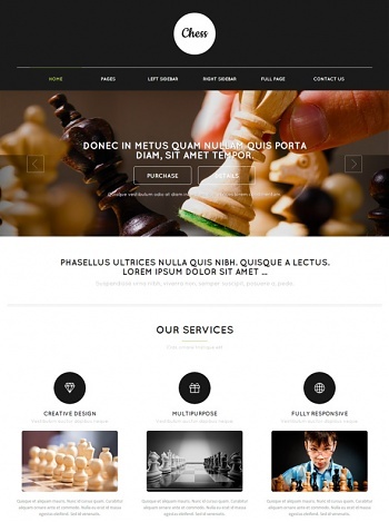 Chess - Website Templates - DreamTemplate