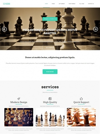 Chess - Website Templates - DreamTemplate