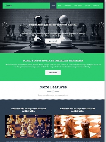 Chess - Website Templates - DreamTemplate