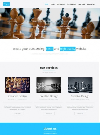 Chess - Website Templates - DreamTemplate