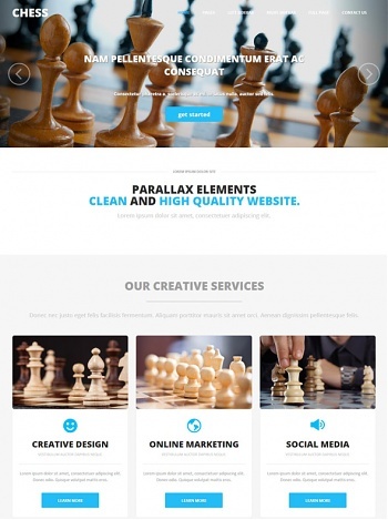 Chess - Website Templates - DreamTemplate