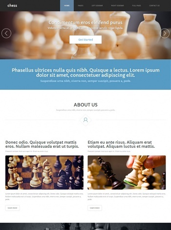 Chess - Website Templates - DreamTemplate