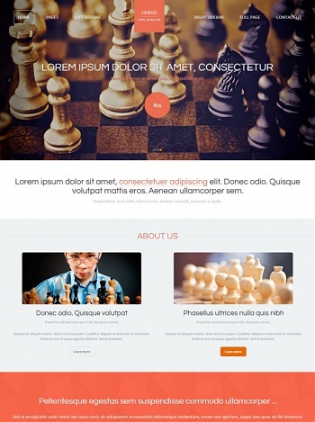Chess - Website Templates - DreamTemplate