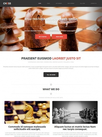 Chess - Website Templates - DreamTemplate