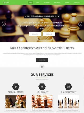 Chess - Website Templates - DreamTemplate