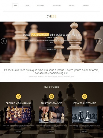 Chess - Website Templates - DreamTemplate