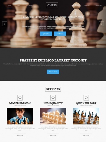 Chess - Website Templates - DreamTemplate