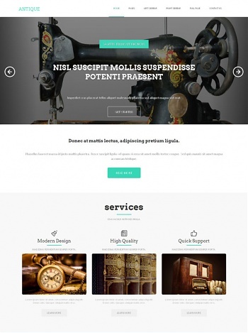 Antique - Website Templates - DreamTemplate