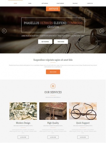 Antique - Website Templates - DreamTemplate