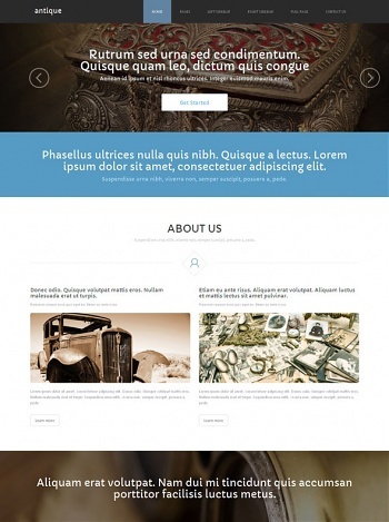 Antique - Website Templates - DreamTemplate