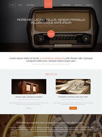 Antique - Website Templates - DreamTemplate