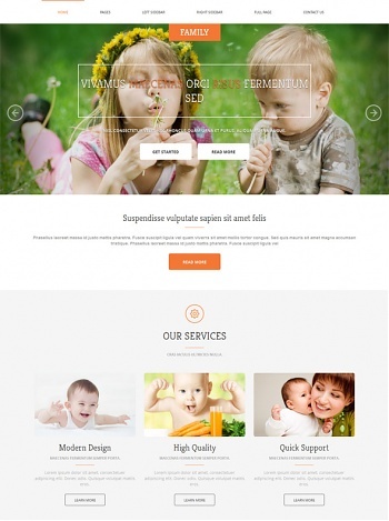 Family - Website Templates - DreamTemplate