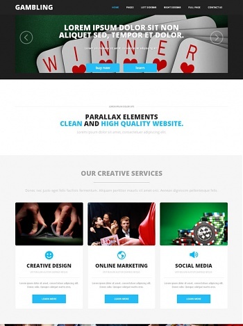 Gambling - Website Templates - DreamTemplate