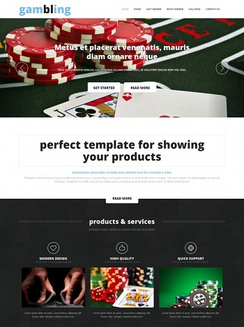 Gambling - Website Templates - DreamTemplate