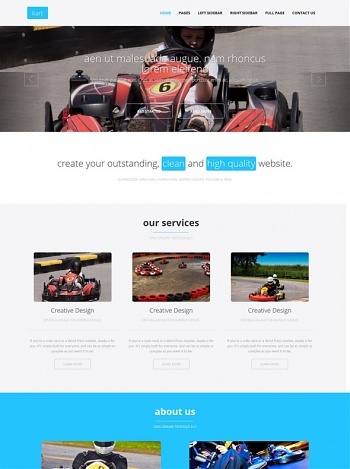 Go Kart Racing - Website Templates - DreamTemplate