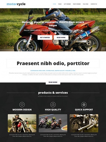 Motorcycle - Website Templates - DreamTemplate