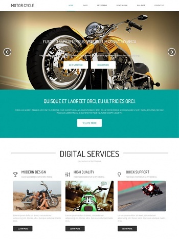 Motorcycle - Website Templates - DreamTemplate