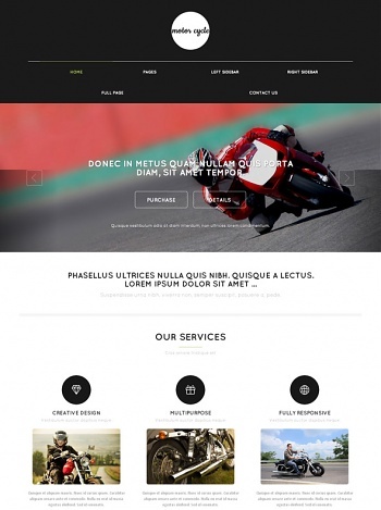 Motorcycle - Website Templates - DreamTemplate