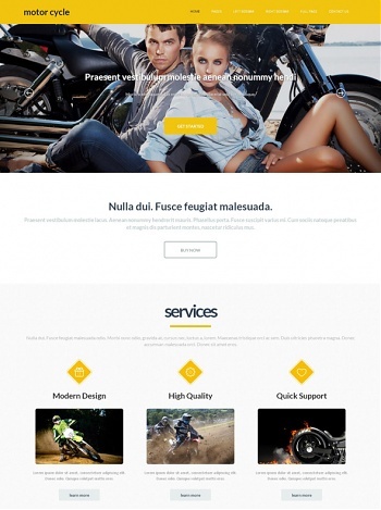 Motorcycle - Website Templates - DreamTemplate