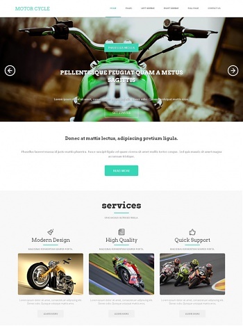 Motorcycle - Website Templates - DreamTemplate