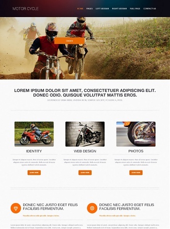 Motorcycle - Website Templates - DreamTemplate