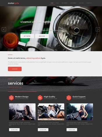 Motorcycle - Website Templates - DreamTemplate